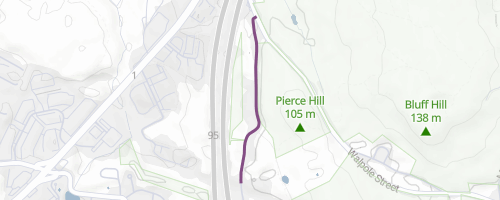 Old Post Road- BCT Bike Route Mountain Biking Trail - Sharon, MA