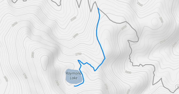 Raymond Lake Trail Hiking Trail - Kirkwood, California