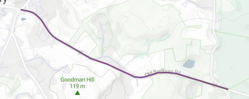 ECG - Old Sudbury Road Mountain Biking Trail - Sudbury, MA