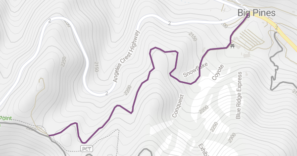 Mt. High Access Road Mountain Biking Trail - Wrightwood