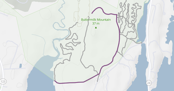 Perimeter Road Mountain Biking Trail - Brunswick, Maine