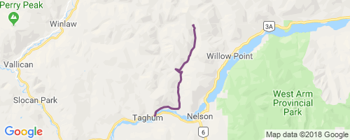 Grohman Creek FSR Mountain Biking Trail - Nelson, BC