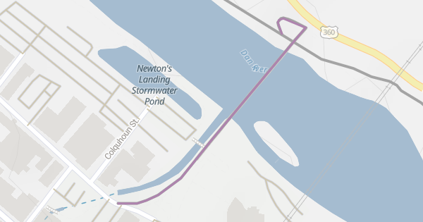 River Walk Trail Pedestrian Bridge Multi Trail - Danville, VA