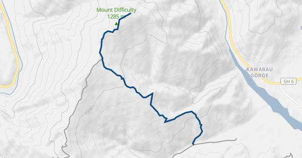 Mount Difficulty Track Mountain Biking Trail