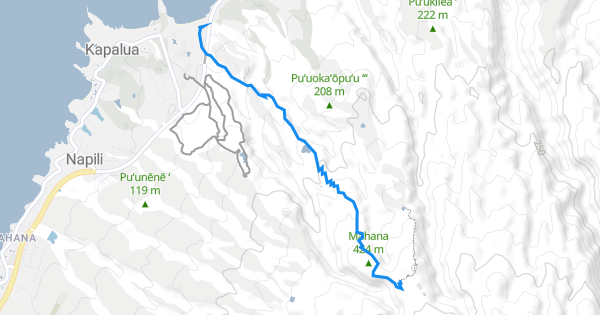 Mahana Ridge Trail Multi Trail - Kapalua, HI