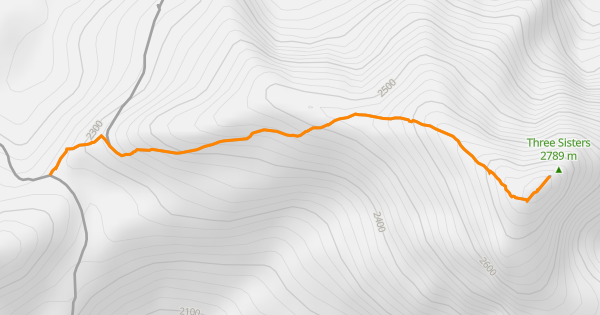 Three Sisters Summit (Hiking only) Hiking Trail - Fernie, BC
