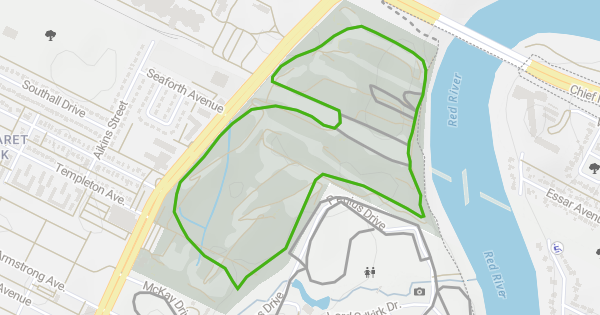 Kildonan Park Trail - golf course Skiing Trail - Winnipeg