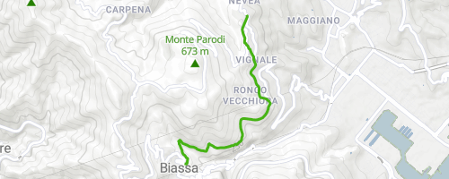 Biassa La Contra Alta Via del Golfo Hiking Trail - La Spezia