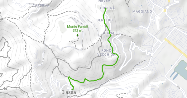 Biassa La Contra Alta Via del Golfo Hiking Trail - La Spezia