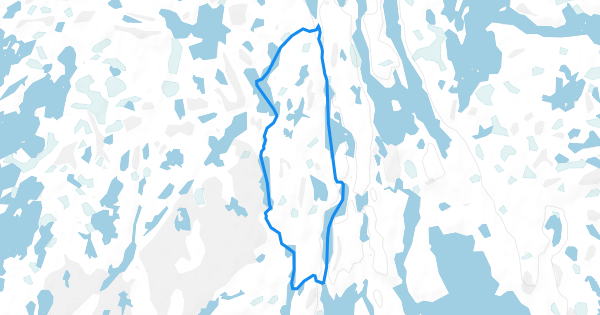 North of Banting Lake Skiing Trail - Yellowknife, NT