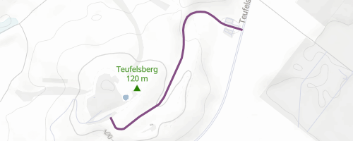 Acces Road to Teufelsberg Station Mountain Biking Trail - Berlin
