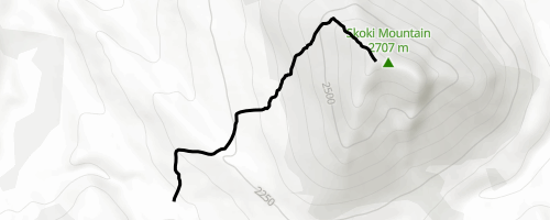 Skoki Mountain Route Hiking Trail - Lake Louise, AB