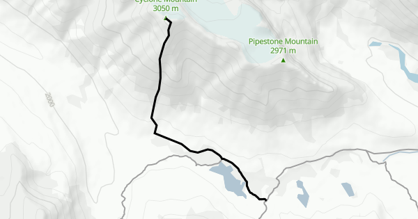 Cyclone Mountain Route Hiking Trail - Banff, Alberta