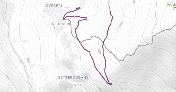 Accesso Le Mandre Trail Mountain Biking Trail