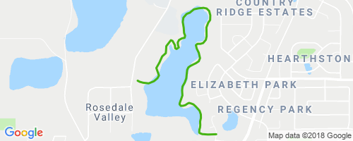 Elizabeth Lake Loop Mountain Biking Trail - Lacombe, AB