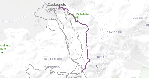Antica Via Campigliese Mountain Biking Trail - castagneto carducci