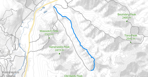 Wasootch Ridge Trail Hiking Trail - Kananaskis Village