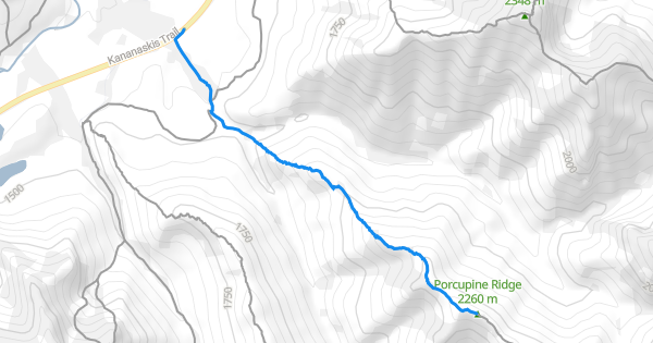 Porcupine Ridge Trail Hiking Trail - Kananaskis Village