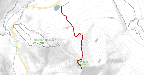 The Wedge Route Hiking Trail - Kananaskis Village, AB