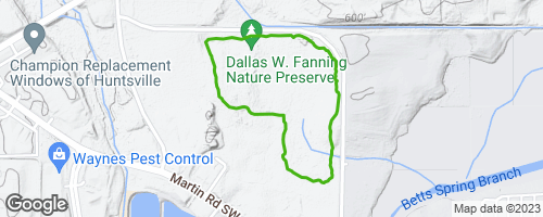 Fowler Trail Hiking Trail - Huntsville, Alabama