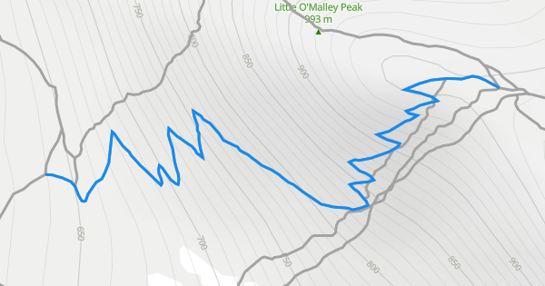 LittleO'Malley Peak Trail Hiking Trail - Anchorage