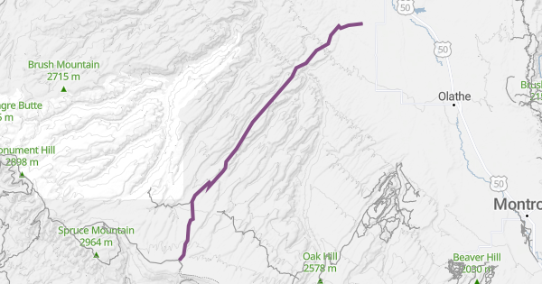 25 Mesa Road Mountain Biking Trail - Nucla, Colorado