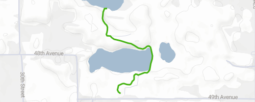 Three Lakes Blue Trail Hiking Trail - Kalamazoo, Michigan