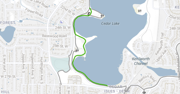 Cedar Lake Walking Path Multi Trail - Minneapolis, MN