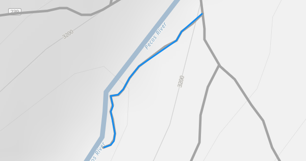 Pecos Falls Trail Hiking Trail - Santa Fe, New Mexico