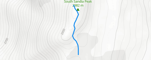 South Sandia Peak Trail Hiking Trail - Albuquerque