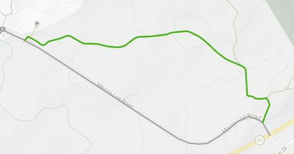 Mauna Loa Fuel Break Road Multi Trail - volcano, Hawaii