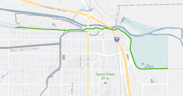 Colorado River Levee Linear Park Mountain Biking Trail - Yuma, AZ