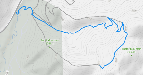 Proctor Mountain Trail Hiking Trail - Sun Valley, ID
