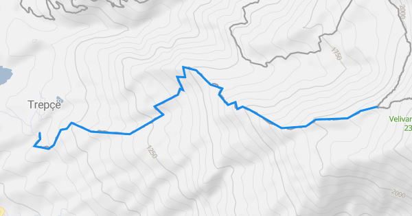 Trepçë - Maja e Velicarit Trail Hiking Trail