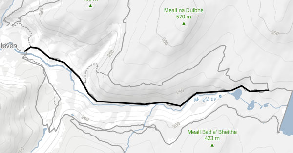 Ciaran Path Hiking Trail - Kinlochleven, Glencoe