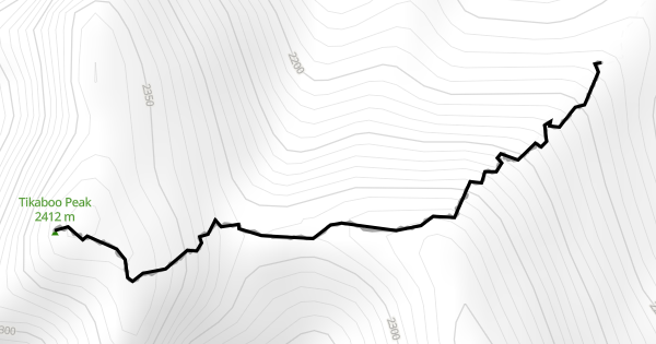Tikaboo Peak trail Hiking Trail - Las Vegas, NV