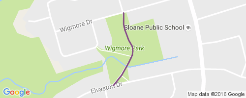 Wigmore Park Path Mountain Biking Trail - Toronto, ON