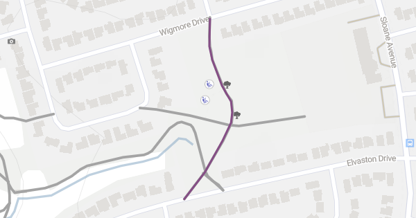 Wigmore Park Path Mountain Biking Trail - Toronto, ON