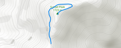 Sunset Peak Trail Hiking Trail - - California