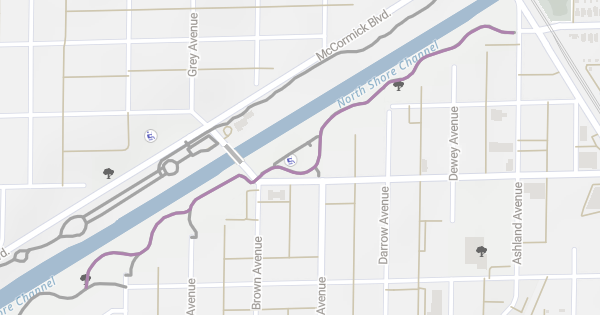 Butler Park Path Multi Trail - Evanston, Illinois