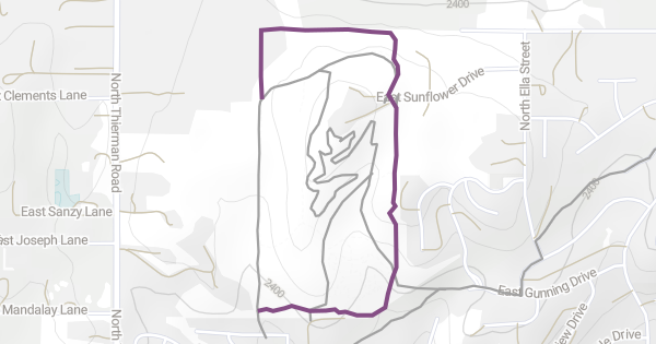 Perimeter Sweep Mountain Biking Trail - Spokane, WA