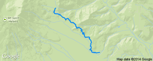 Ape Canyon Trail Mountain Biking Trail - Cougar, WA