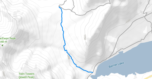 Jewell Pass Mountain Biking Trail - Canmore, Alberta