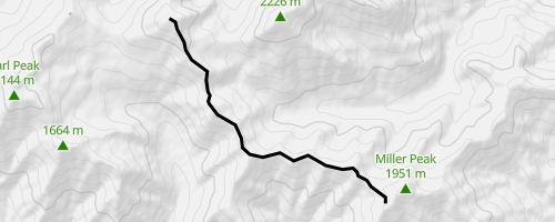 Freedom Peak Miller Peak Trail Hiking Trail - - Washington