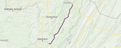 WV Route 28 Mountain Biking Trail - Marlinton, WV