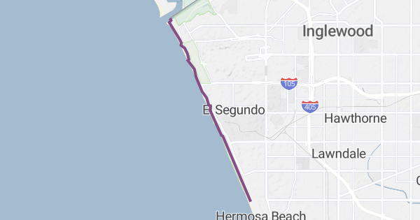 Marvin Braude Bike Path: Marina Del Rey to Hermosa Beach Multi Trail ...