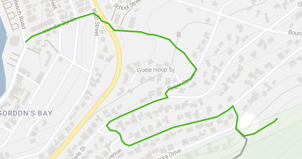 Gordons Bay Beach to the Cross Hiking Trail