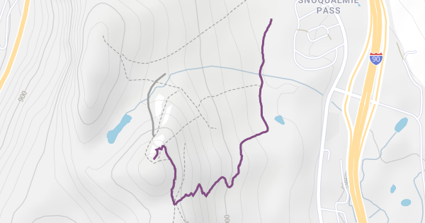 Summit West Wildside Uphill Route Skiing Trail - North Bend