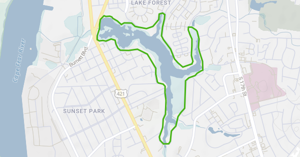 Greenfield Lake Park Trail Multi Trail - Wilmington