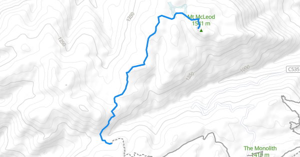 Mount McLeod Track Hiking Trail - Porepunkah